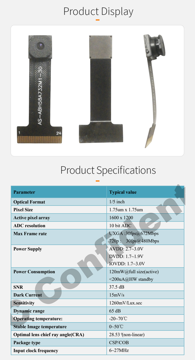 Dogoozx GC2375H 1/5″ 2MP with ISP YUV photo recognition Skin detector MIPI camera module - Dogoozx